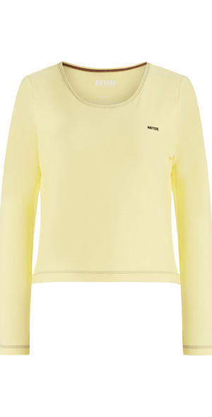 Abysse - - Exclusive Poppler Long Sleeve Swim Top - Yellow - M - Moda Operandi