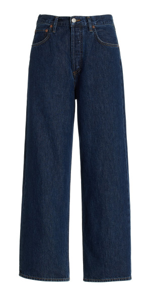 Agolde - - Ren Rigid High-Rise Wide-Leg Jeans - Blue - 24