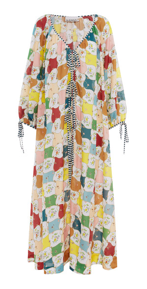 ALÉMAIS - - Everly Silk-Cotton Pool Dress - Multi - AU 8 - Moda Operandi