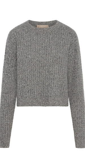 Aya Muse - - Cari Ribbed Cashmere Sweater - Grey - S - Only At Moda Operandi