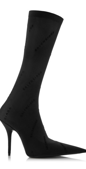 Balenciaga Naked Knife Knit Ankle Boots Black It 40 Moda Operandi