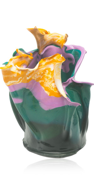 Caroline Zimbalist - - Mini Bioplastic Taffy Vessel - Multi - Moda Operandi