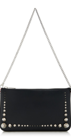 Christian Louboutin - - Loubila Studded Leather Bag - Black - OS - Moda ...