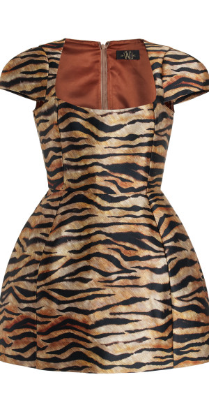 De La Vali - - Faun Mini Dress - Animal - AU 8