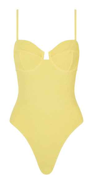 ELCE - - Exclusive Escape Underwire One-Piece Swimsuit - Yellow - M