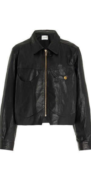 FRAME - - Leather Heart Jacket - Black - L