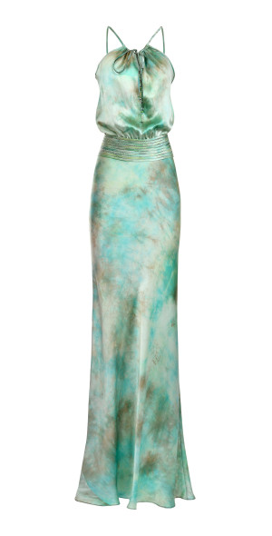 Francesca Miranda - - Billie Hand-Dyed Silk Gown - Green - XS - Only At ...
