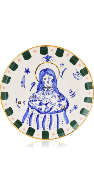 Gunia Project - - Ceramic Plate With The Image Of Mary; Mother Of Jesus ...
