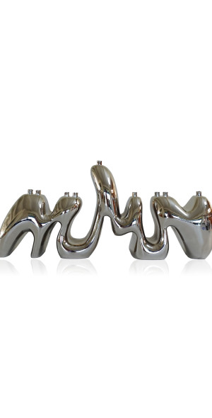 Hannah Polskin - - Menorah Sculpture - Silver