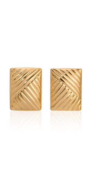 Heaven Mayhem - - Lined Gold-Plated Earrings - Gold - OS - Gifts For Her