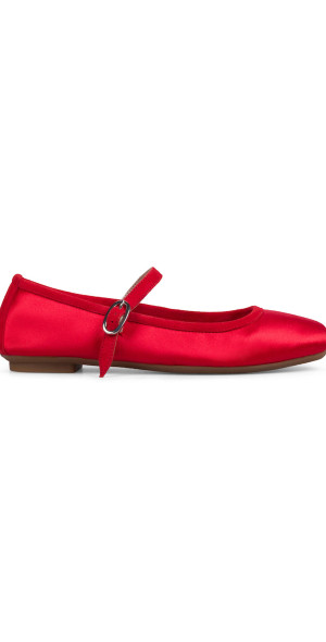Home of Hai - - x Reqins Honoree Silk Mary Jane Flats - Red - IT 41 ...