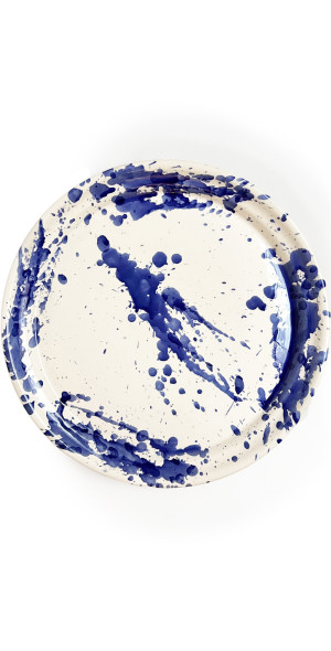 il Buco Vita - - Montegranaro Splatterware Dinner Plate - Blue - Moda ...