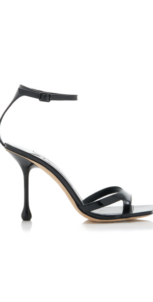 Jimmy Choo - - Ixia Patent Leather Sandals - Black - IT 36.5 - Moda ...