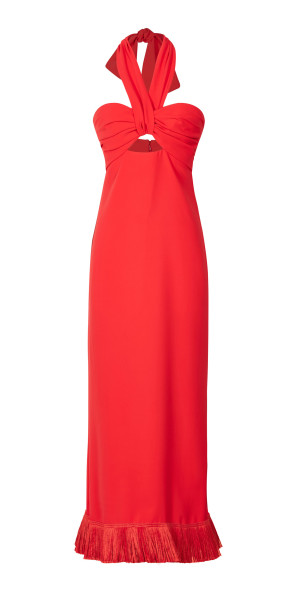 Johanna Ortiz - - Inca Empress Embroidered Ankle Dress - Red - US 0 ...