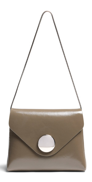 Khaite - - Bobbi Leather Shoulder Bag - Grey - OS