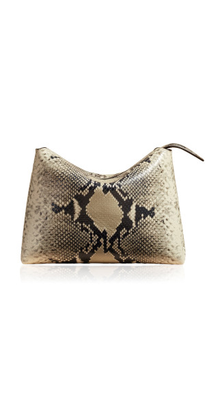 Khaite - - Lina Medium Python-Embossed Leather Crossbody Bag - Animal - OS