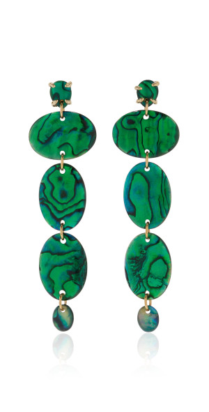 Lisa Eisner - - Abalone Totem Earrings - Blue - OS - Gifts For Her