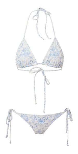 LoveShackFancy - - Harbor Triangle Bikini - Light Blue - S - Only At ...