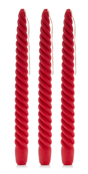 Éluwa Studio - - Molua Tapered Candles - Red - Moda Operandi