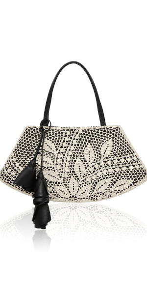 Magda Butrym - - Re26 Small Maya Bag Satin With Crochet - Black - OS