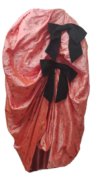 MING MA - - Bow-Detailed Pleated Silk Maxi Skirt - Multi - S