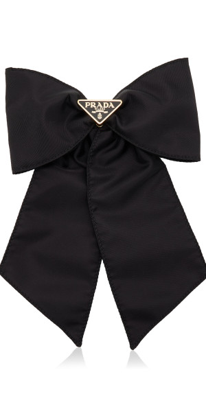 Prada - - Nylon Hair Bow - Black - OS