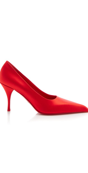 Prada - - Satin Pumps - Red - IT 36 - Moda Operandi