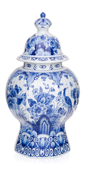 Royal Delft - - Hand-Painted 37 Cm Vase - Blue - Moda Operandi