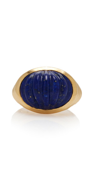 Sauer - - Yam 18K Yellow Gold Lapis Ring - Blue - US 5 - Gifts For Her
