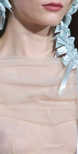 Simone Rocha - - Long Rosette Satin Bow Earrings - Blue - OS - Only At ...