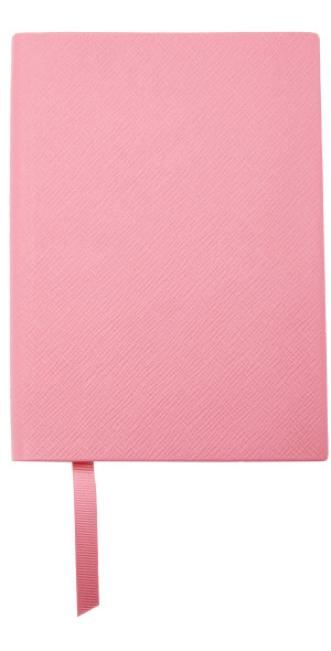 Smythson - - Soho Leather Notebook - Pink - Moda Operandi