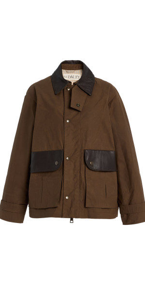 S.S.DALEY - - Theodore Waxed-Cotton Blouson Jacket - Brown - L