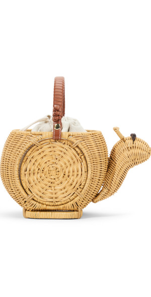 STAUD - - Escargot Wicker Basket Bag - Neutral - OS