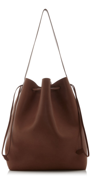 The Row - - Belvedere Drawstring Leather Tote Bag - Brown - OS