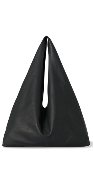 The Row - - Bindle Leather Hobo Bag - Black - OS