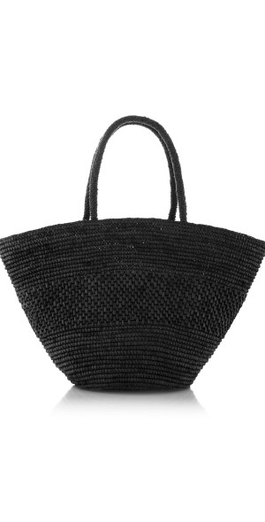 The Row - - Emilie Woven Raffia Tote Bag - Black - OS - Moda Operandi