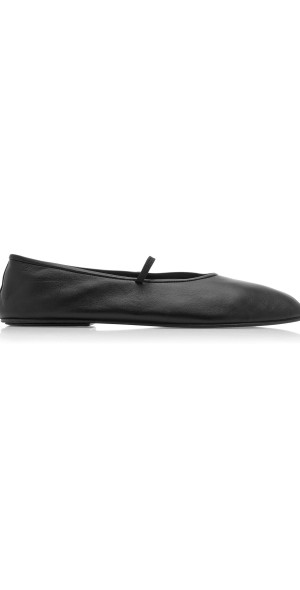 The Row - - Leather Ballet Flats - Black - IT 40