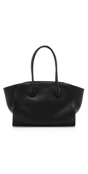 The Row - - Marlo 12 Leather Tote Bag - Black - OS