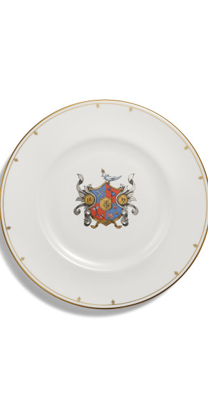 Tiffany & Co. - - Crest Bone China Charger - White