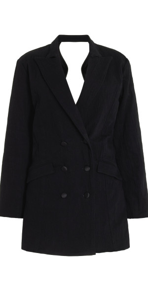 Triarchy - - Tuxedo Denim Dress - Black - XS