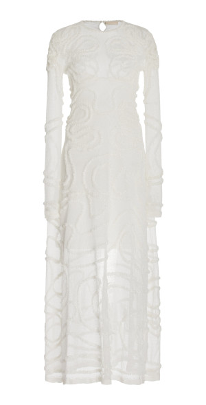 Ulla Johnson - - Valentina Knit Lace Maxi Dress - White - M