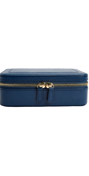 WOLF - - Sophia Leather Travel Case - Blue - Moda Operandi