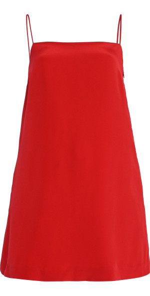 YAITTE - - Paros Silk Crepe Mini Dress - Red - M