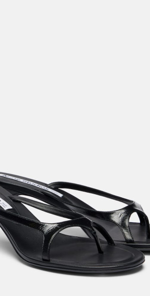 Acne Studios - Beverly patent leather thong sandals
