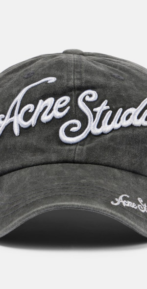Acne Studios - Logo embroidered cotton baseball cap