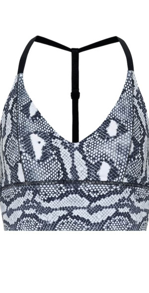 Adam Selman Sport - Snake-print sports bra