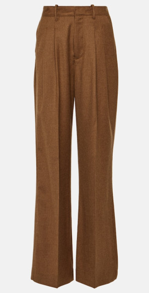 AG Jeans - x EmRata Joan wool wide-leg pants