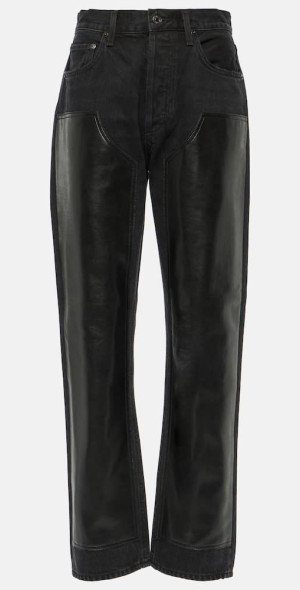 Agolde - Ryder patchwork high-rise straight jeans