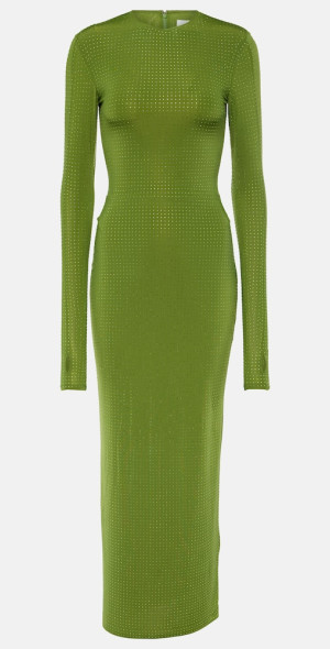Alex Perry - Crystal-embellished jersey maxi dress