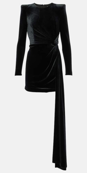 Alex Perry - Draped velvet minidress